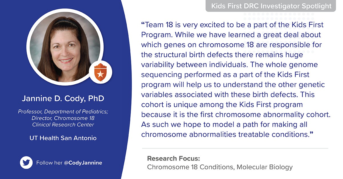 INVESTIGATOR SPOTLIGHT: Jannine D. Cody, PhD - Kids First